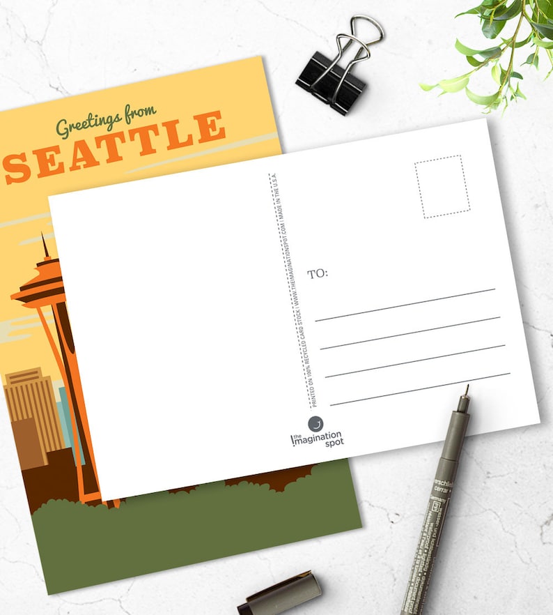 Seattle City Postcard City Postcards Seattle Postcard Set - Etsy