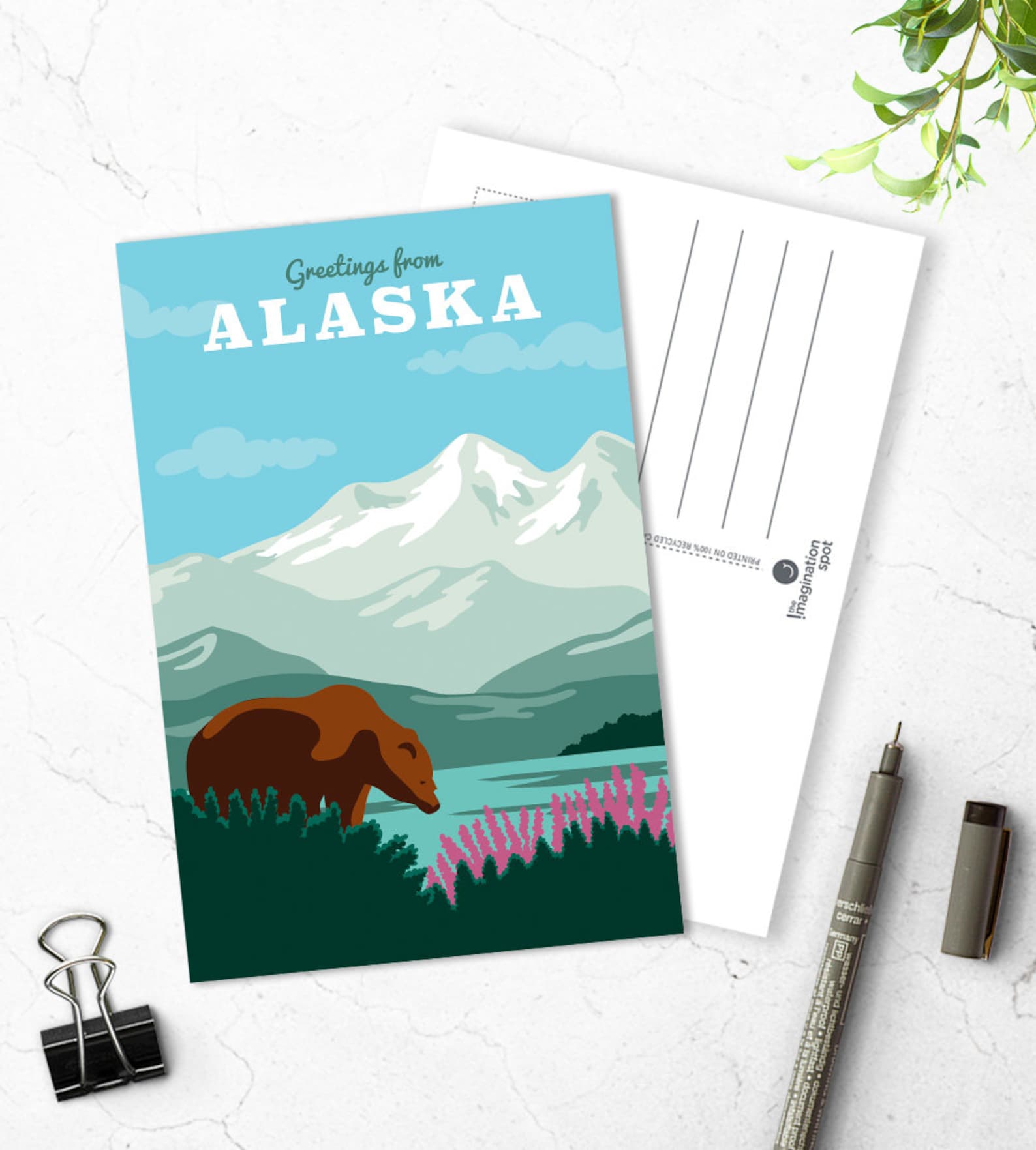 Alaska state postcard USA postcards State postcard set | Etsy