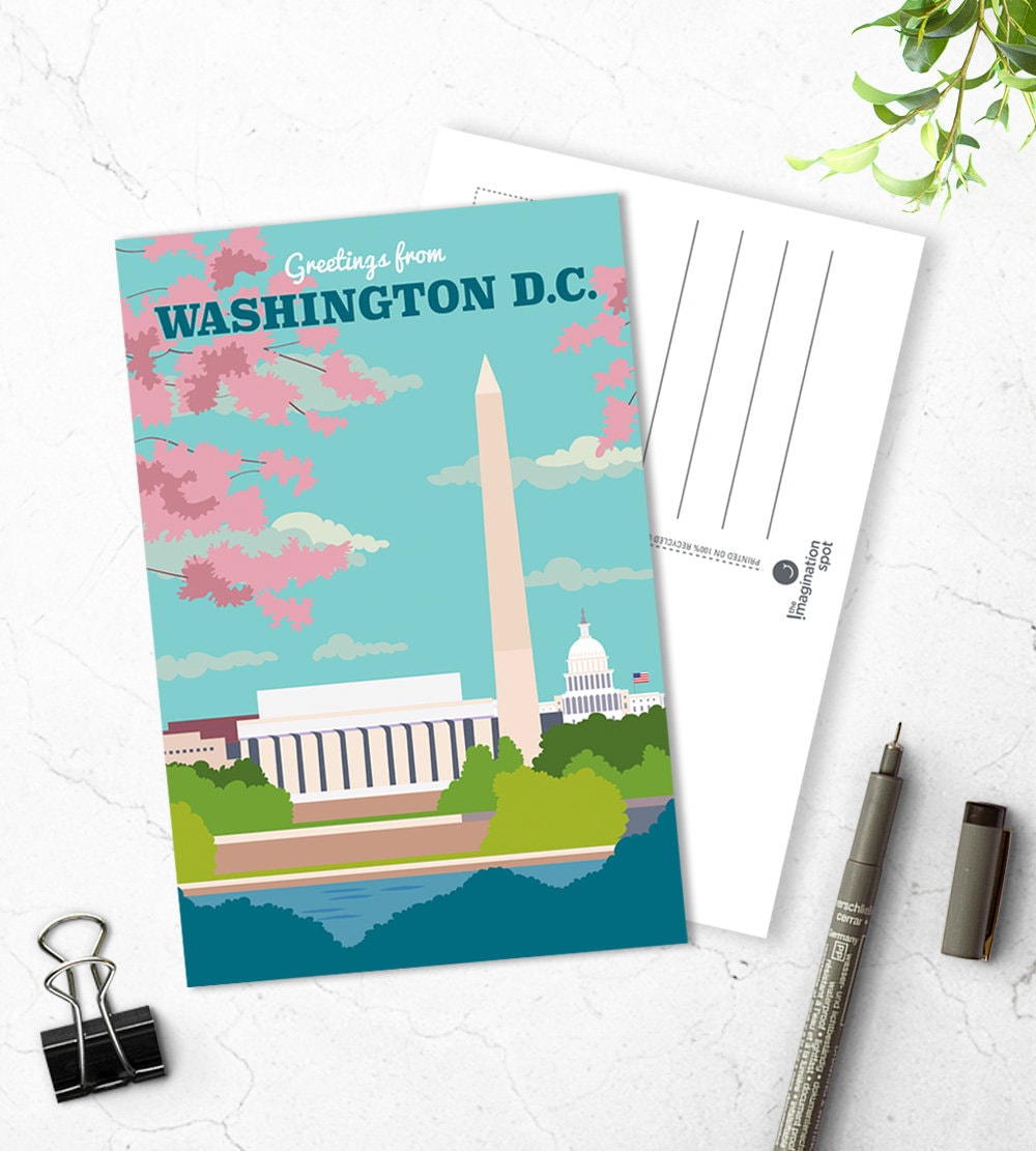 Washington DC Postcard - City Postcards - Washington DC Postcard Set ...