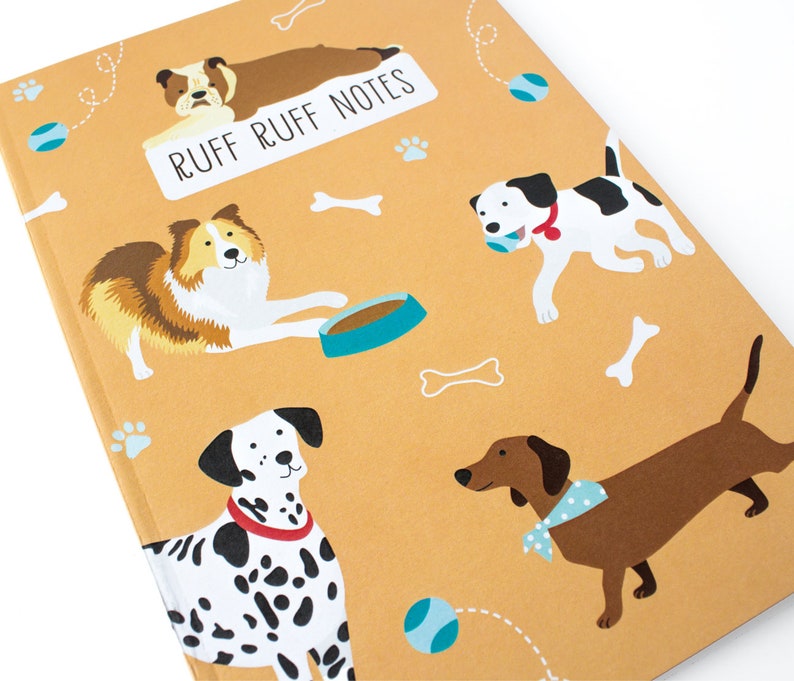 Notebook Journal Dogs Notebook Animal Notebook Lined - Etsy