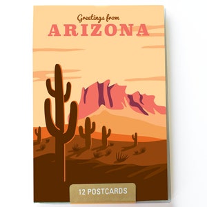 Arizona State Postcard - USA Postcards - State Postcard Set - Arizona ...