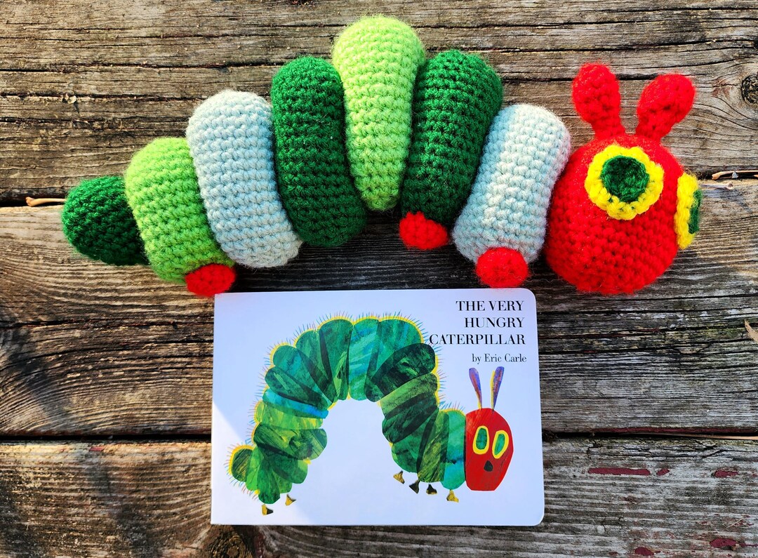 The Very Hungry Catapiller Book & Crochet Plush Set - Etsy