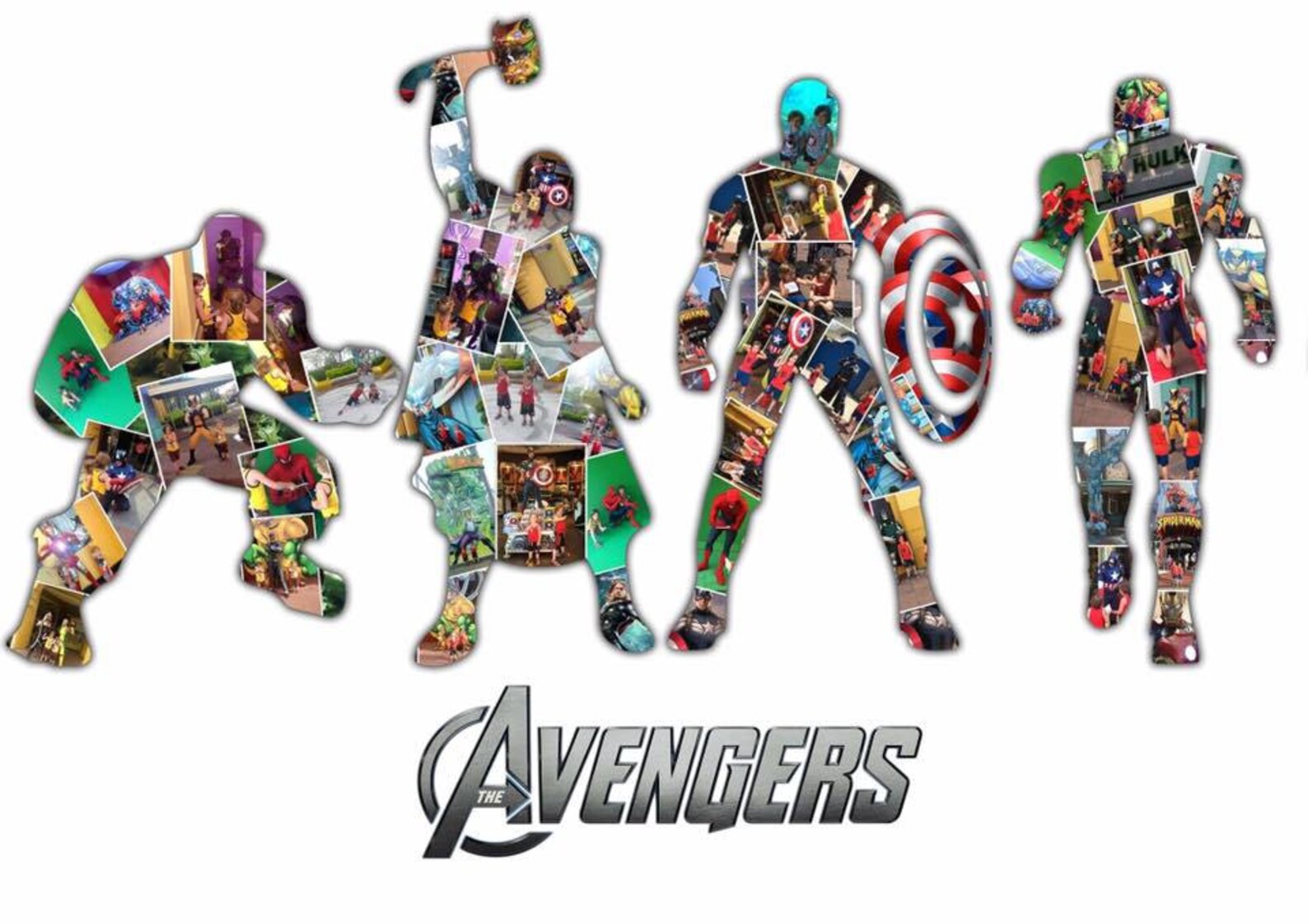 Superhero Collage Digital Photo Collage Wall Art Printable - Etsy