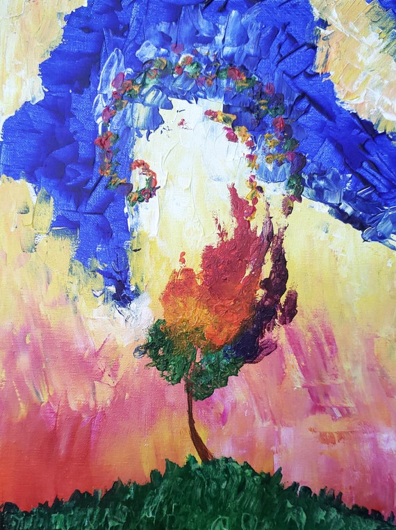 Acrylic Art & Collectibles Life is Beautiful Acrylic Painting etna.com.pe