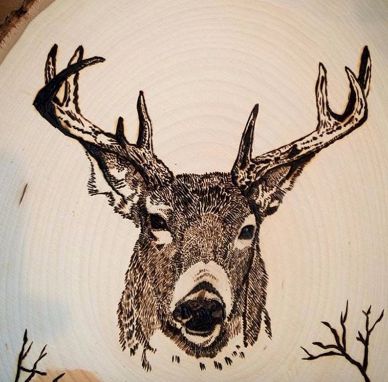 Custom Pyrography Wildlife Portraits - Etsy