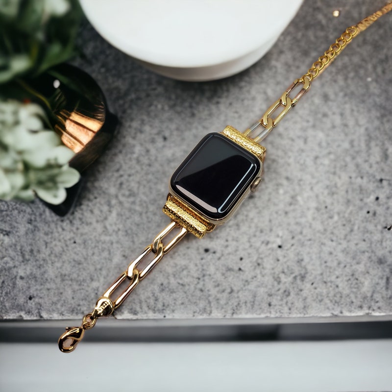 Silver Apple Watch Chain - Etsy