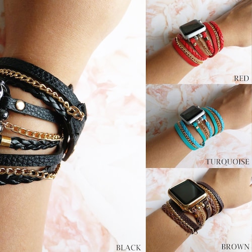 Silver White Boho Chic Apple Watch Band 38 40 41 42 44 45mm - Etsy