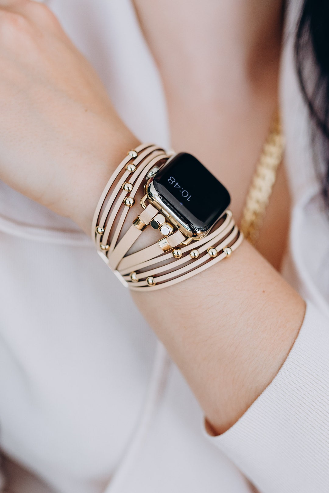 Punk Chic Apple Watch Watch Band Iwatch 9 8 7 SE 6 5 4 3 Hippie Watch ...