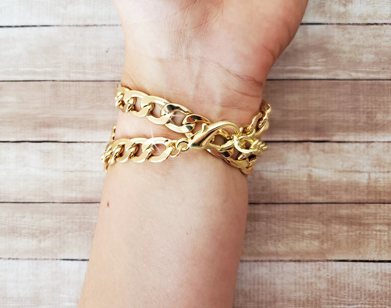 Gold Chain Link Bracelet for Apple Watch 38 40 41 42 44 45mm | Etsy