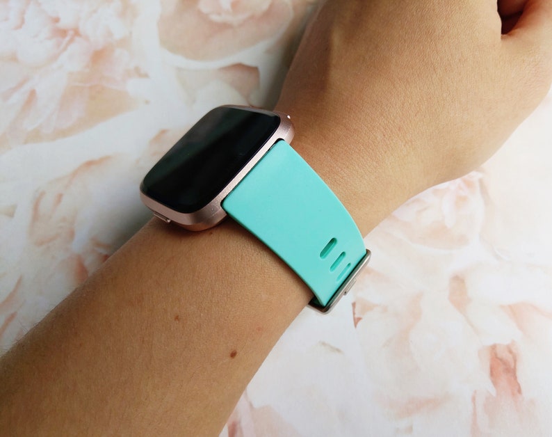 Turquoise Sport Fitbit Versa Band Stylish Fitness Super Soft - Etsy