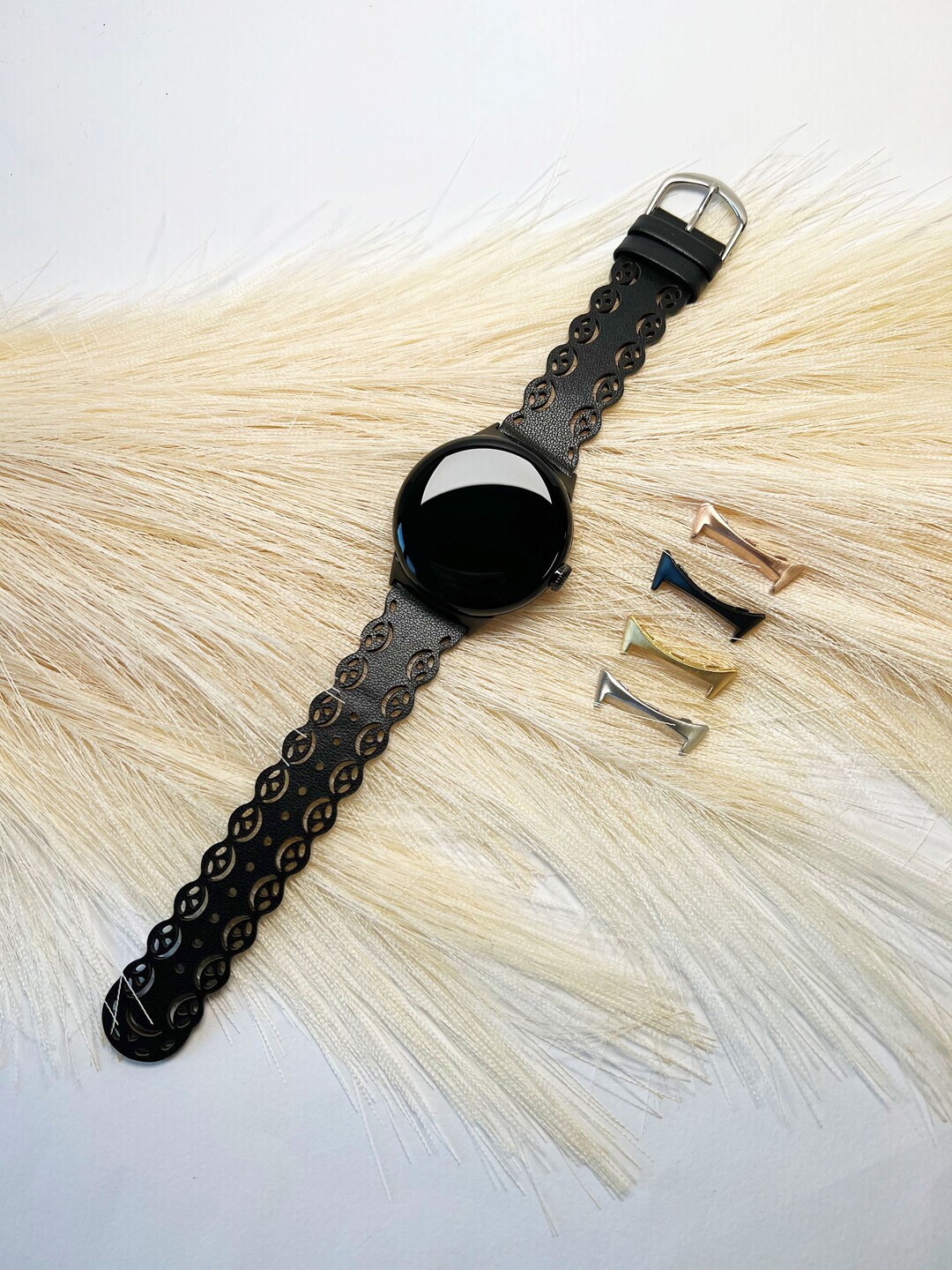Unisex Google Pixel Watch Band, Lace Leather Fashion Watch Band for ...