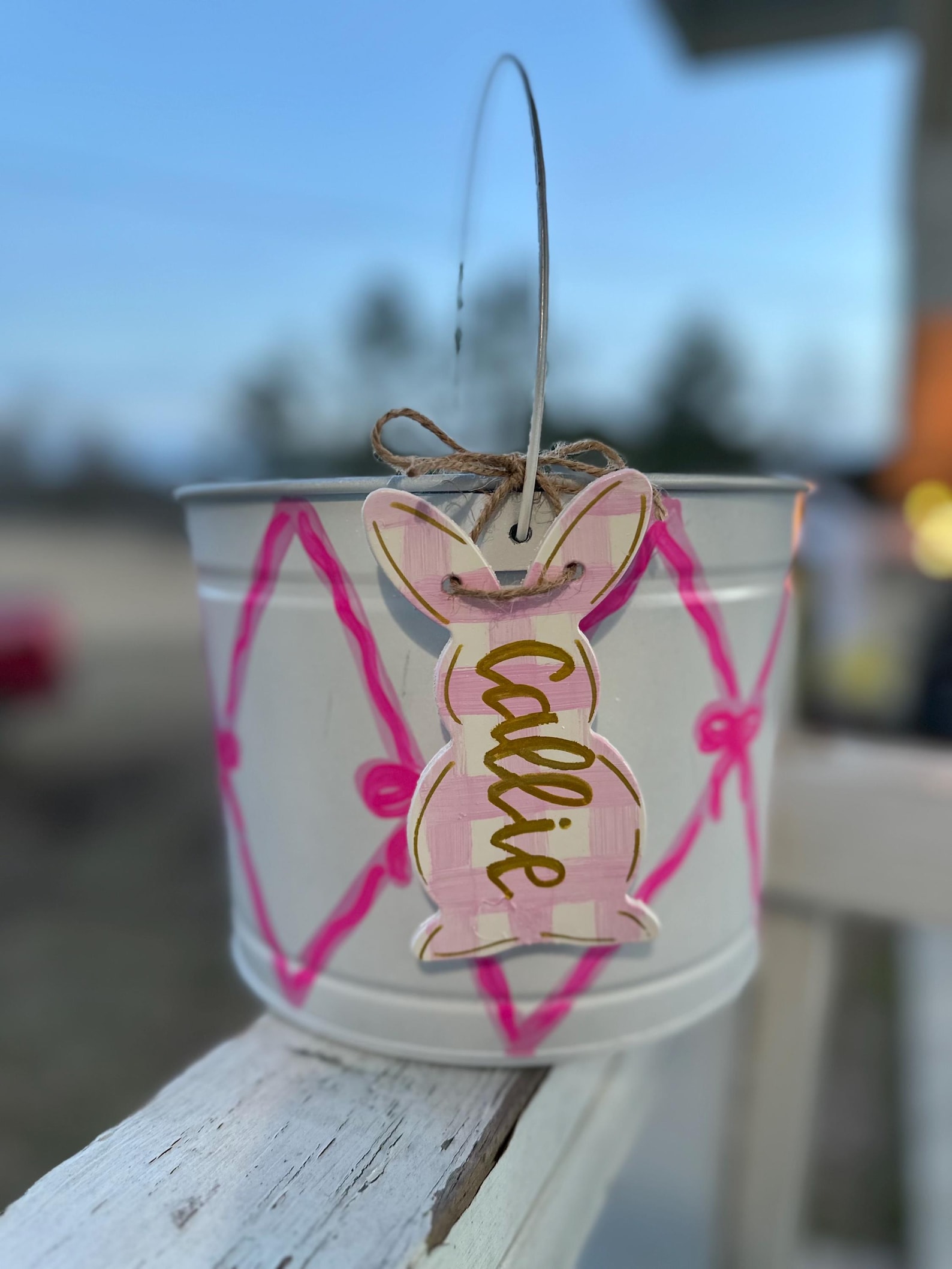 Personalized Easter Basket - Easter Gift - Personalized Easter Pail - Personalized Easter Gift ...