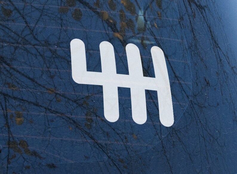 6-speed Vinyl Decal Sticker Manual Transmission Stick | Etsy