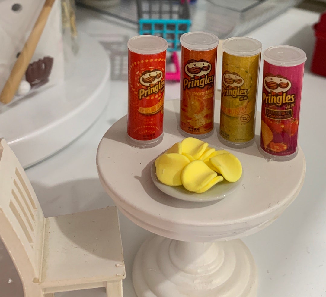 Dollhouse Miniature Pringle’s Can and Pringles - Etsy