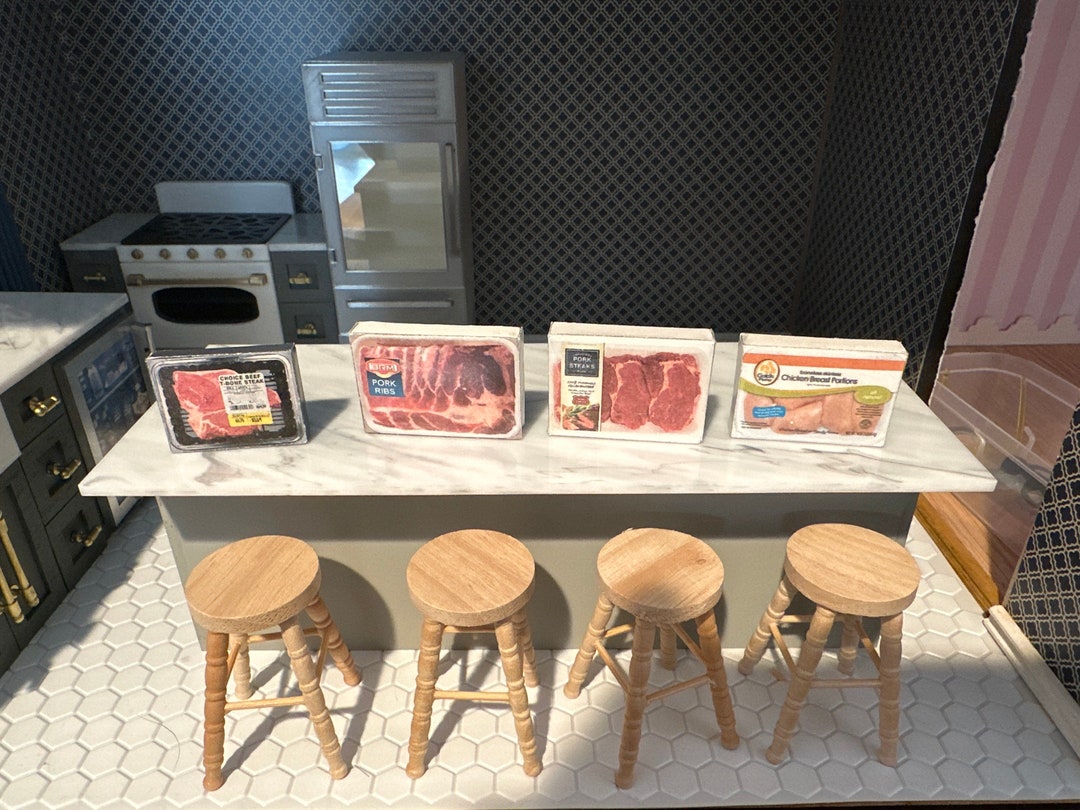 Dollhouse Miniature Grocery Meats - Etsy