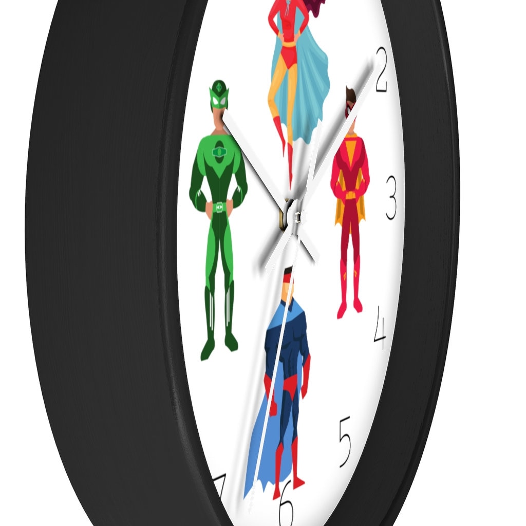Superheroes Wall Clock for Children Kids' Playroom - Etsy