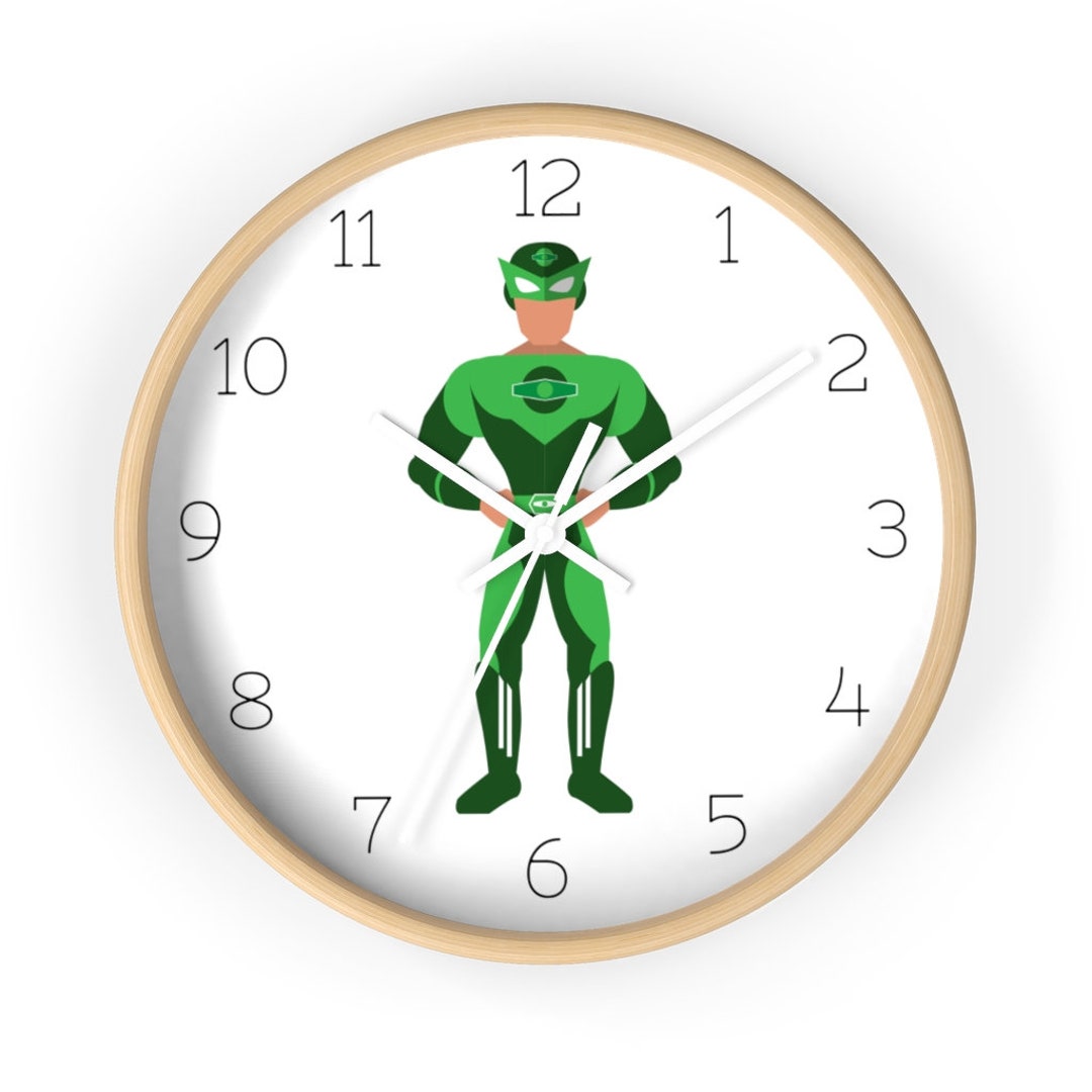 Superheroes Wall Clock for Children Kids' Playroom - Etsy