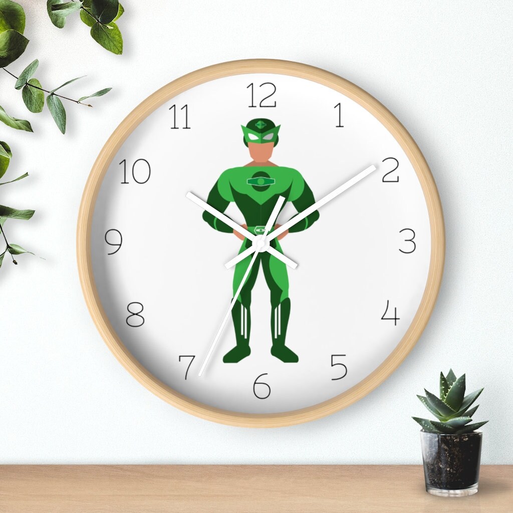 Superheroes Wall Clock for Children Kids' Playroom - Etsy