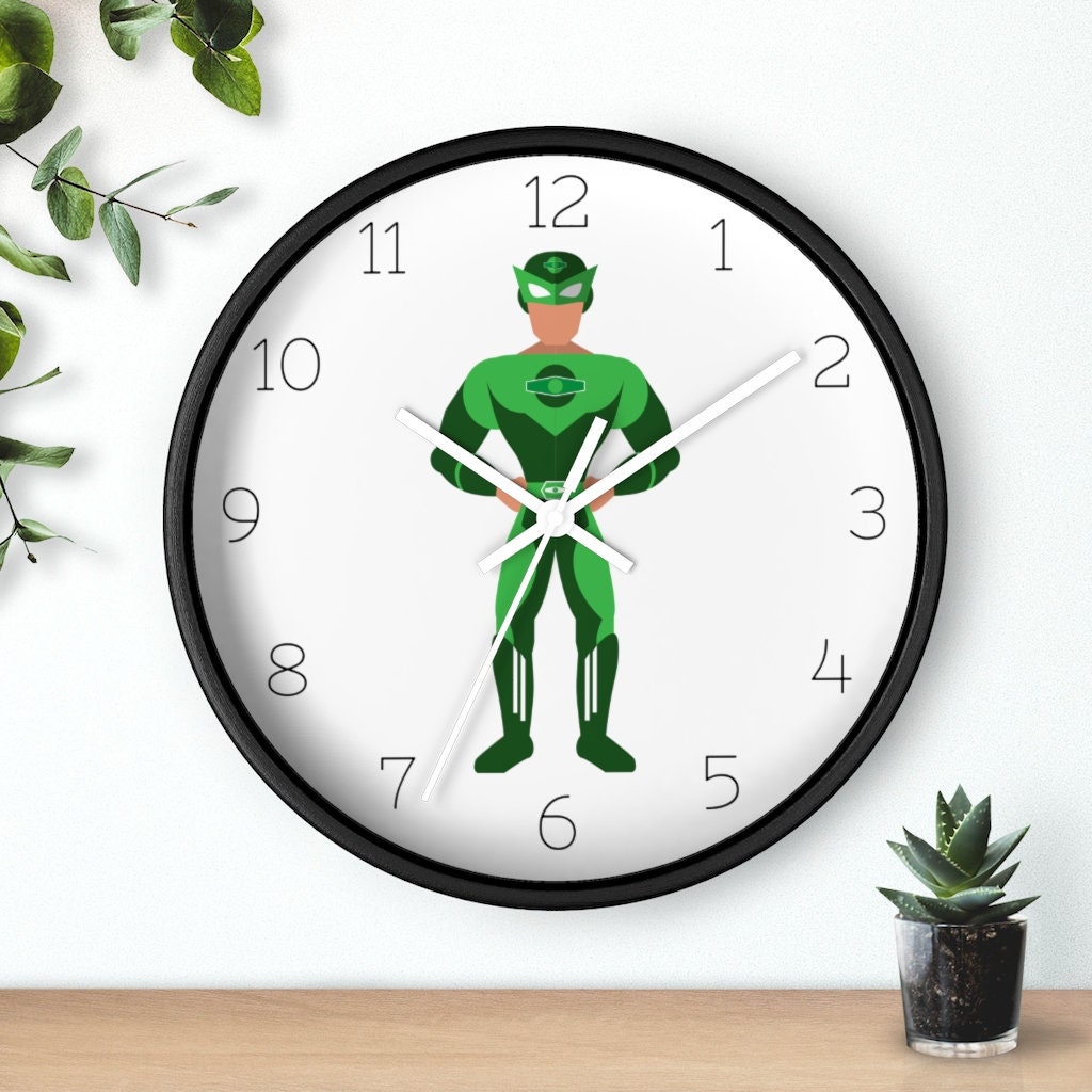 Superheroes Wall Clock for Children Kids' Playroom - Etsy