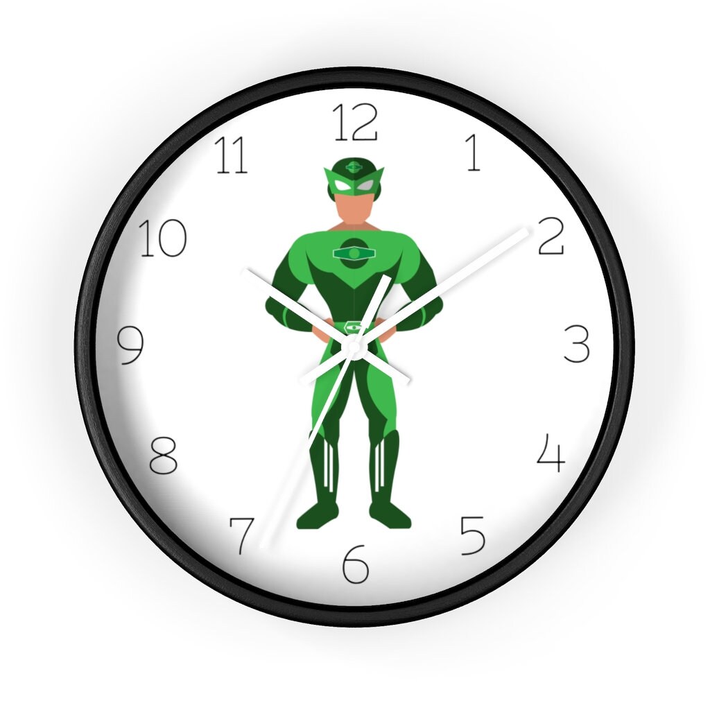 Superheroes Wall Clock for Children Kids' Playroom - Etsy
