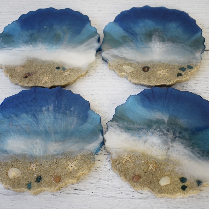 Resin Coaster - Etsy