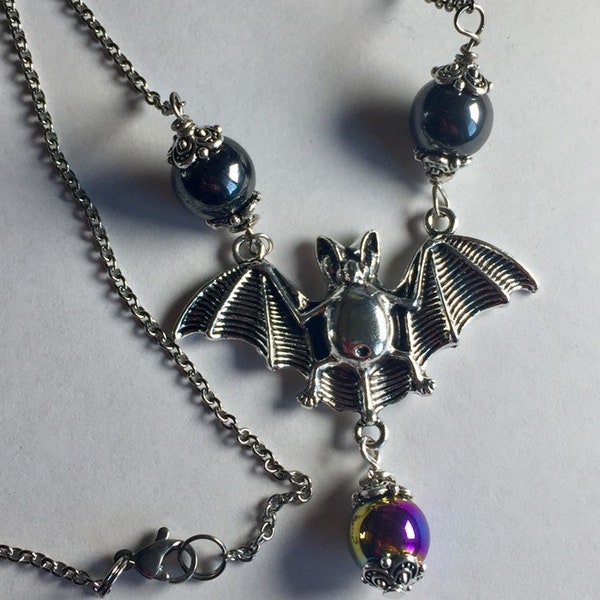 Bat Necklace - Etsy