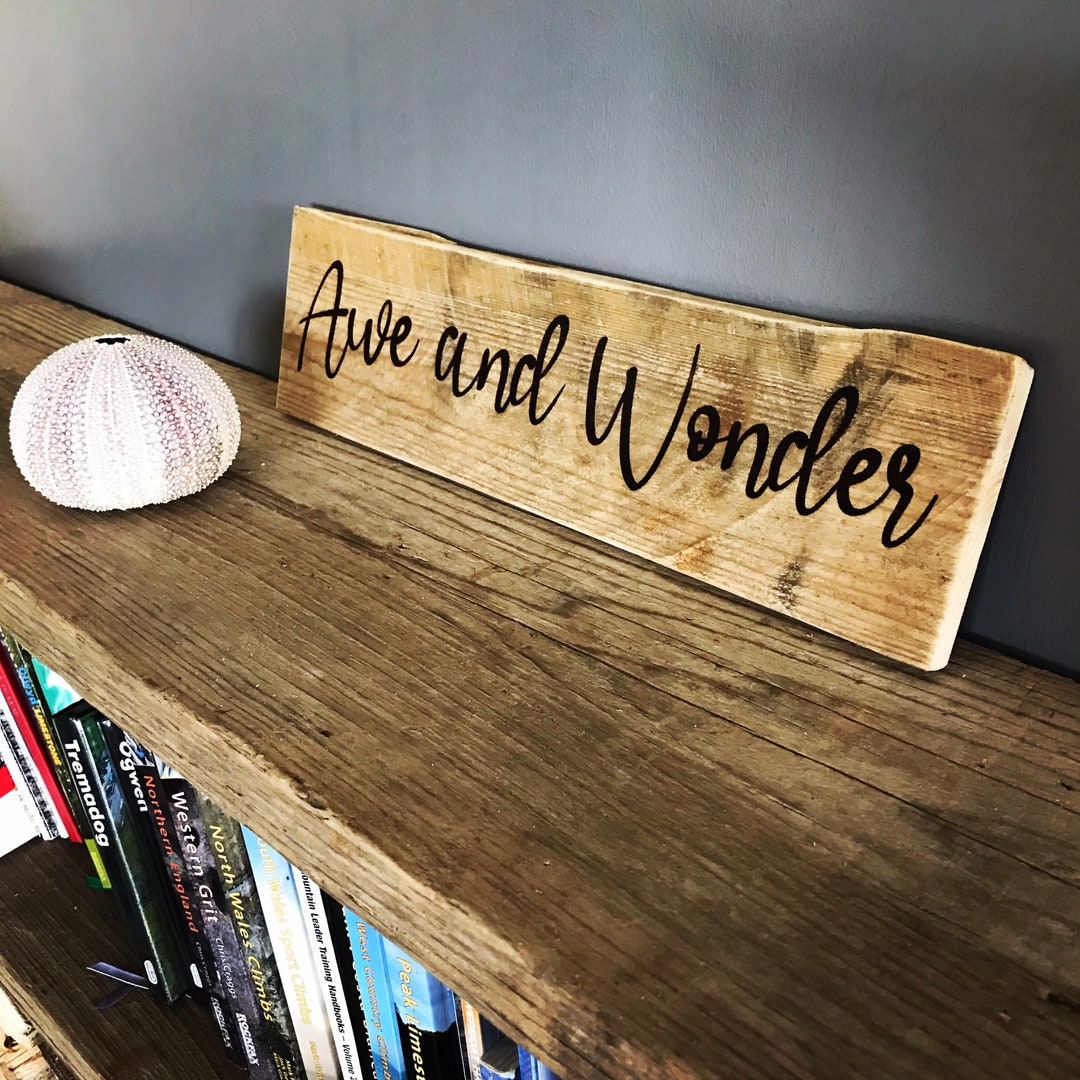 Rustic Sign - Reclaimed Wooden Sign - Welcome Sign - Message Sign ...