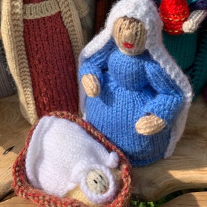 Knitted Nativity Set Traditional Nativity Set Child - Etsy