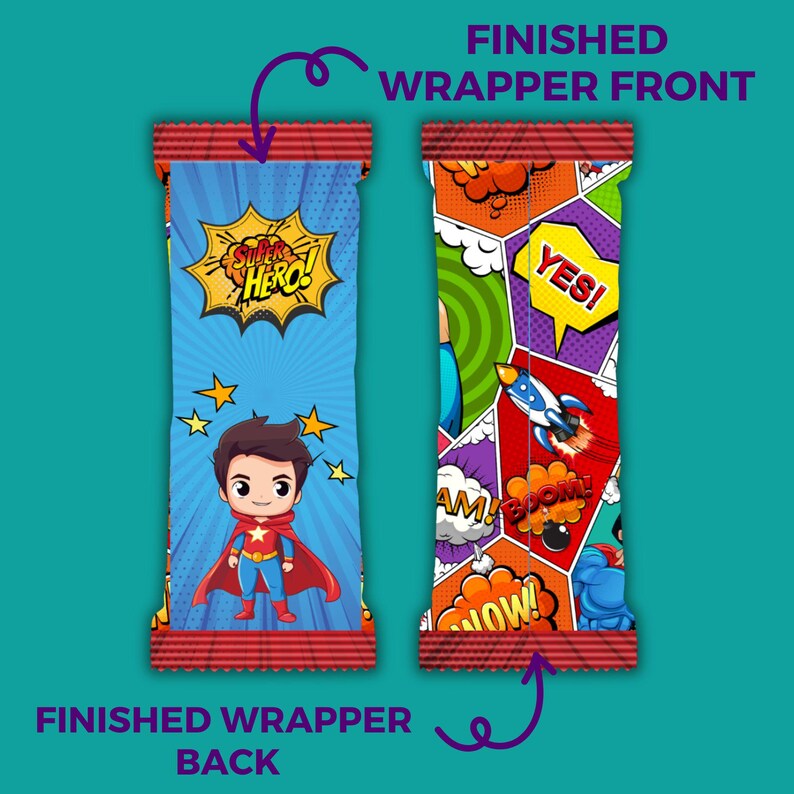 80g Chocolate Bar Wrapper Canva Template: Editable Candy Label (digital ...