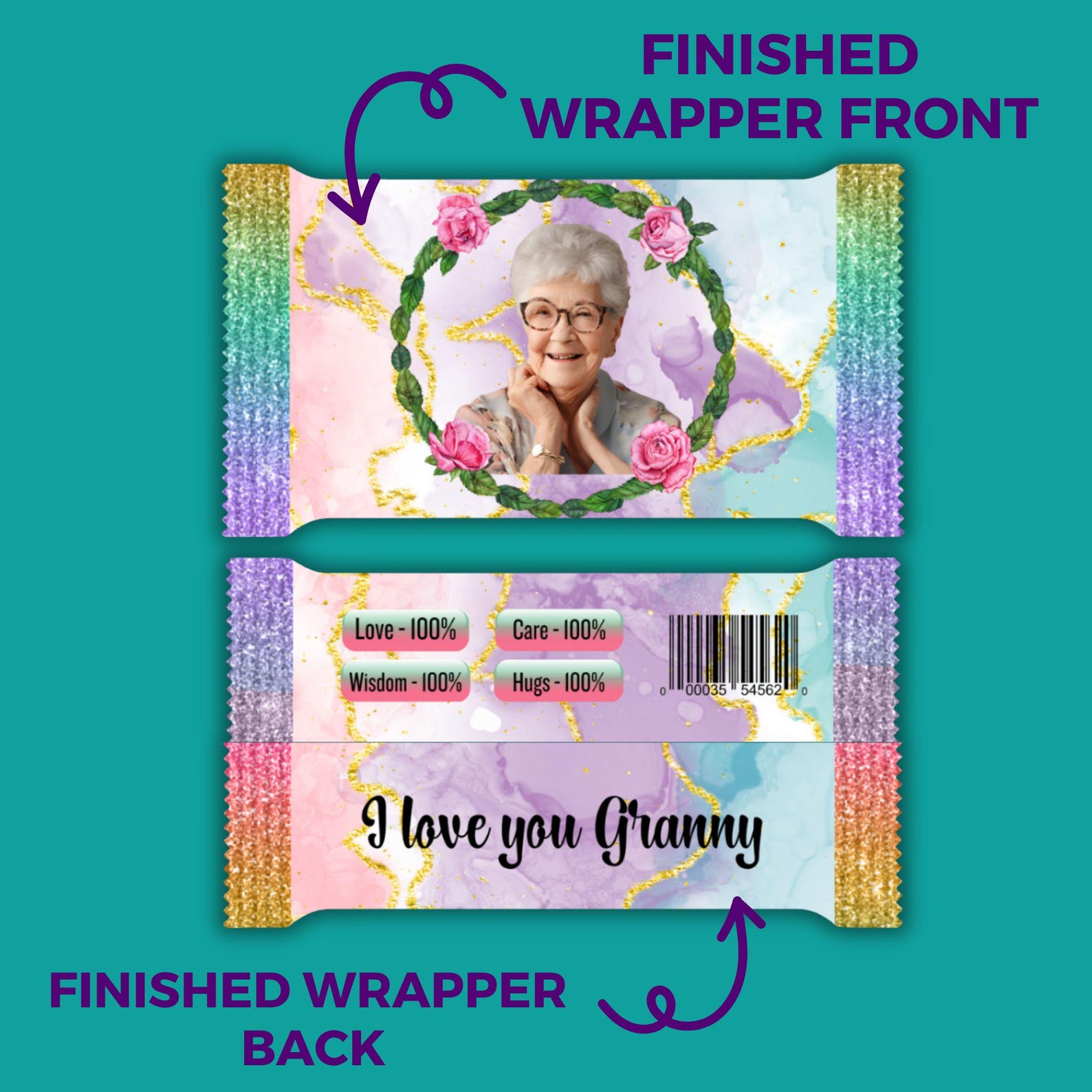 Personalized Kitkat Wrapper: Editable Canva Template, Party Favor ...