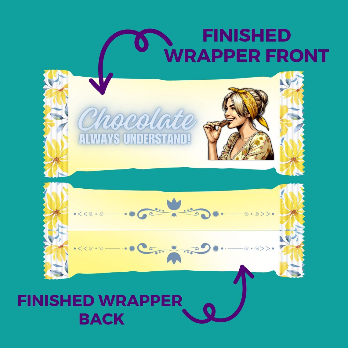 2-finger Kit Kat Wrapper Template | Editable Canva Design (instant ...