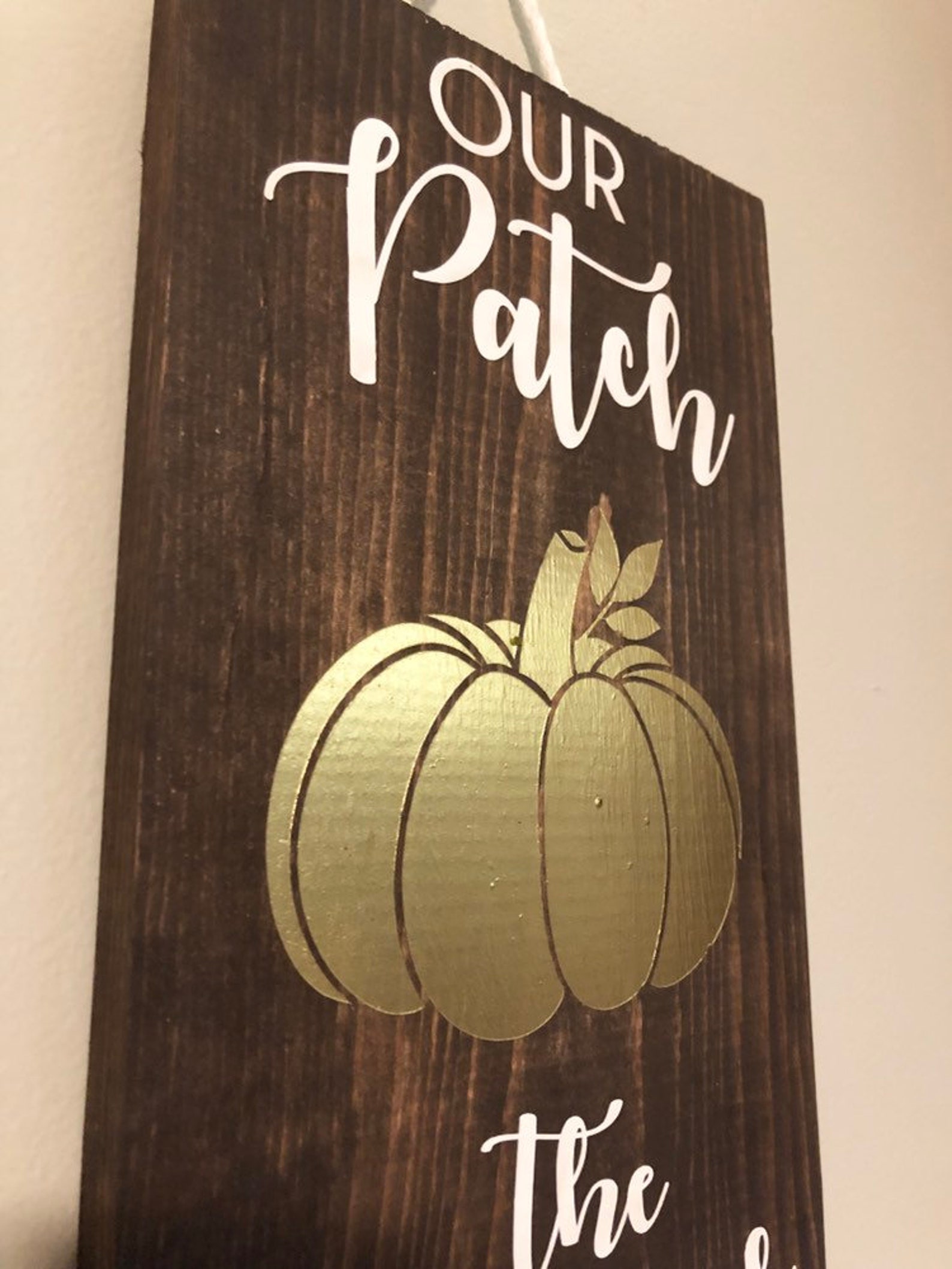 Personalized Farmhouse Family Sign / Fall Decor / Pumpkin | Etsy