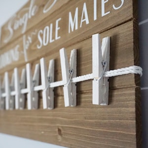 Single Socks Looking for Sole Mates Laundry Decor / Sock Hanger / Sock ...