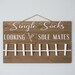 Single Socks Looking for Sole Mates Laundry Decor / Sock Hanger / Sock ...