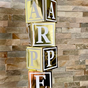 Baby Shower Blocks / Baby Shower Decor / Personalized Baby Blocks With ...