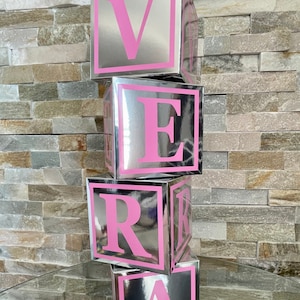 Baby Shower Blocks / Baby Shower Decor / Personalized Baby Blocks With ...