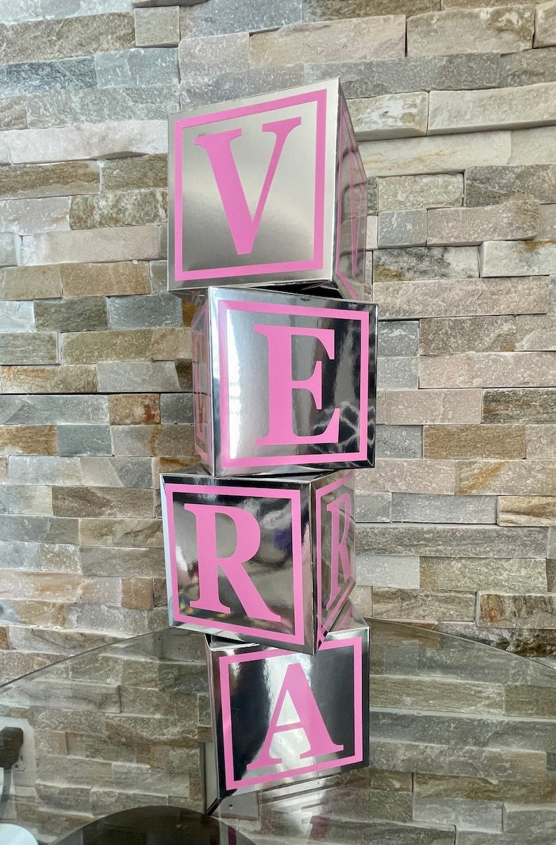 Baby Shower Blocks / Baby Shower Decor / Personalized Baby - Etsy