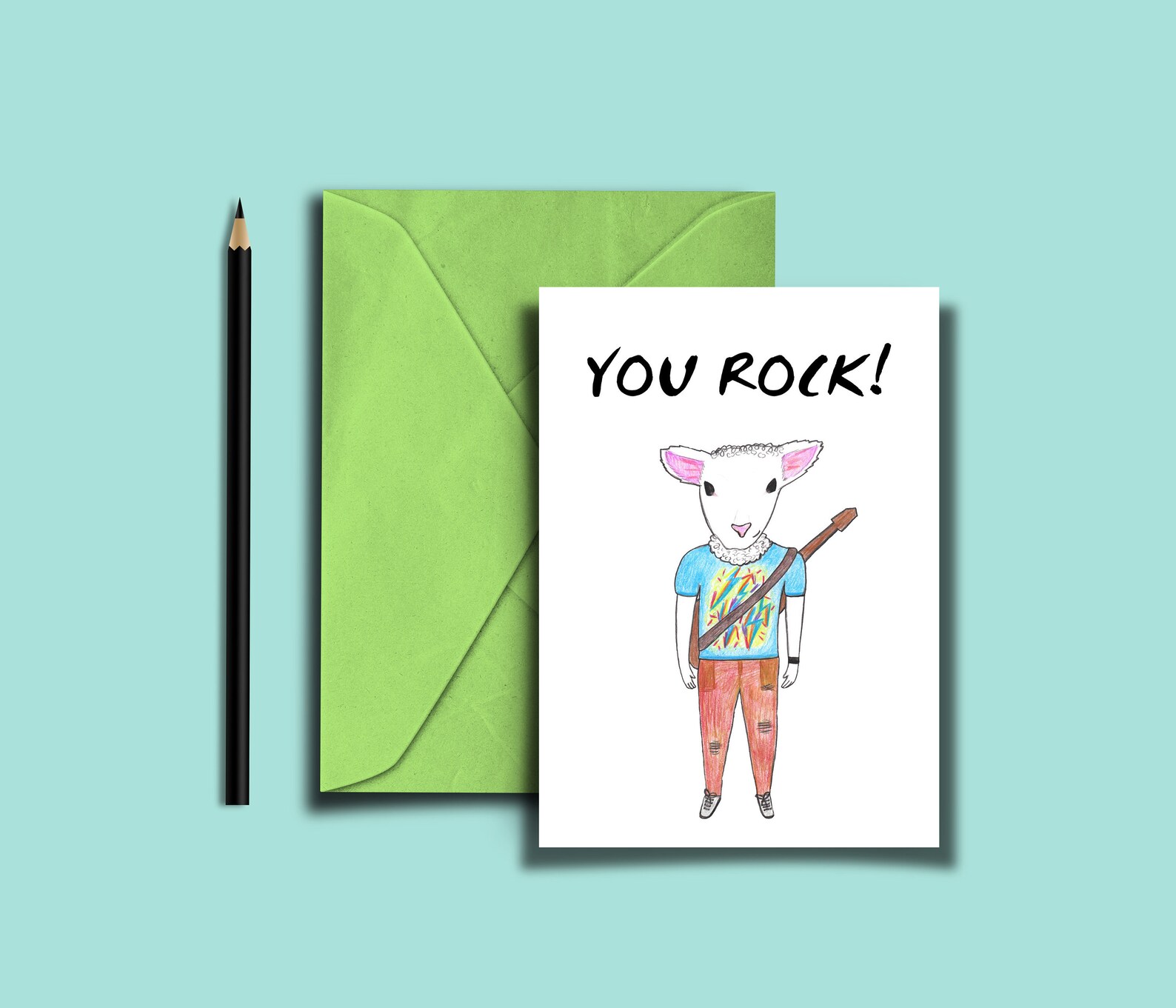 You Rock Card, Appreciation Card, Rock N Roll Card, You Are the Best ...