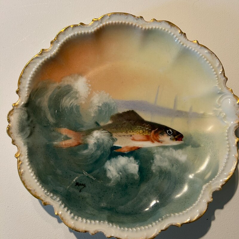 Limoges Fish Plates - Etsy