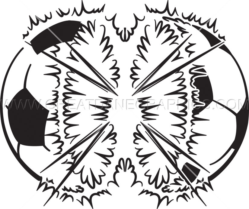 Exploding Soccer Ball SVG Soccer Ball Vector Graphic | Etsy