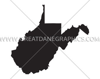 West Virginia Vector - Etsy