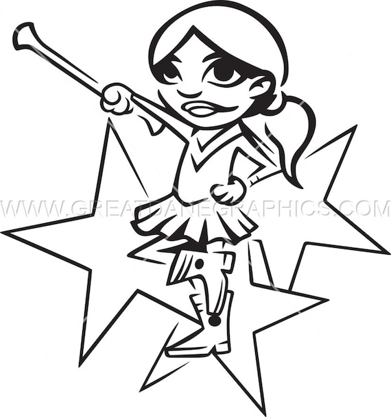 Baton Twirling Coloring Pages