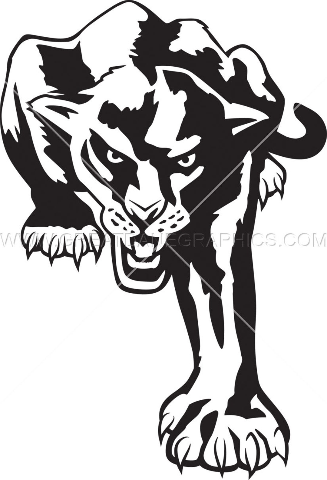 Panther Mascot SVG Panther Vector Graphic Panther Mascot - Etsy