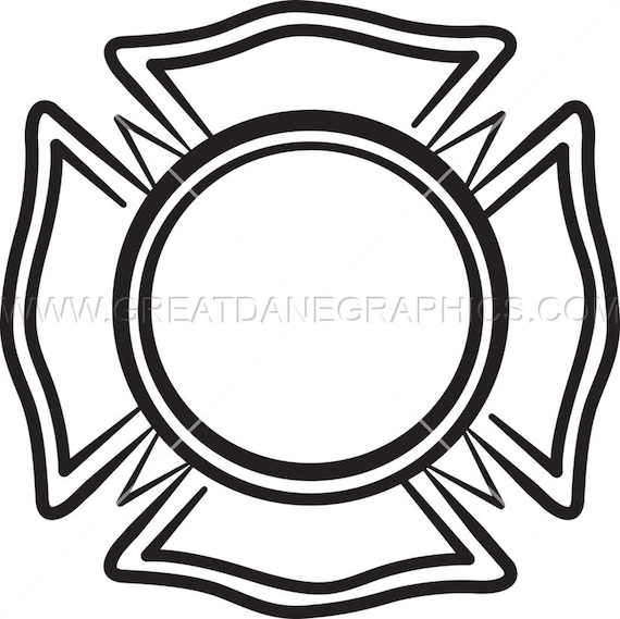 Firefighter Emblem Blank