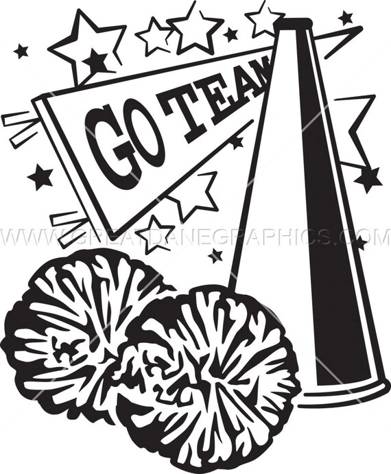 Go Team SVG Go Team Cheerleading SVG Cheerleading Vector - Etsy