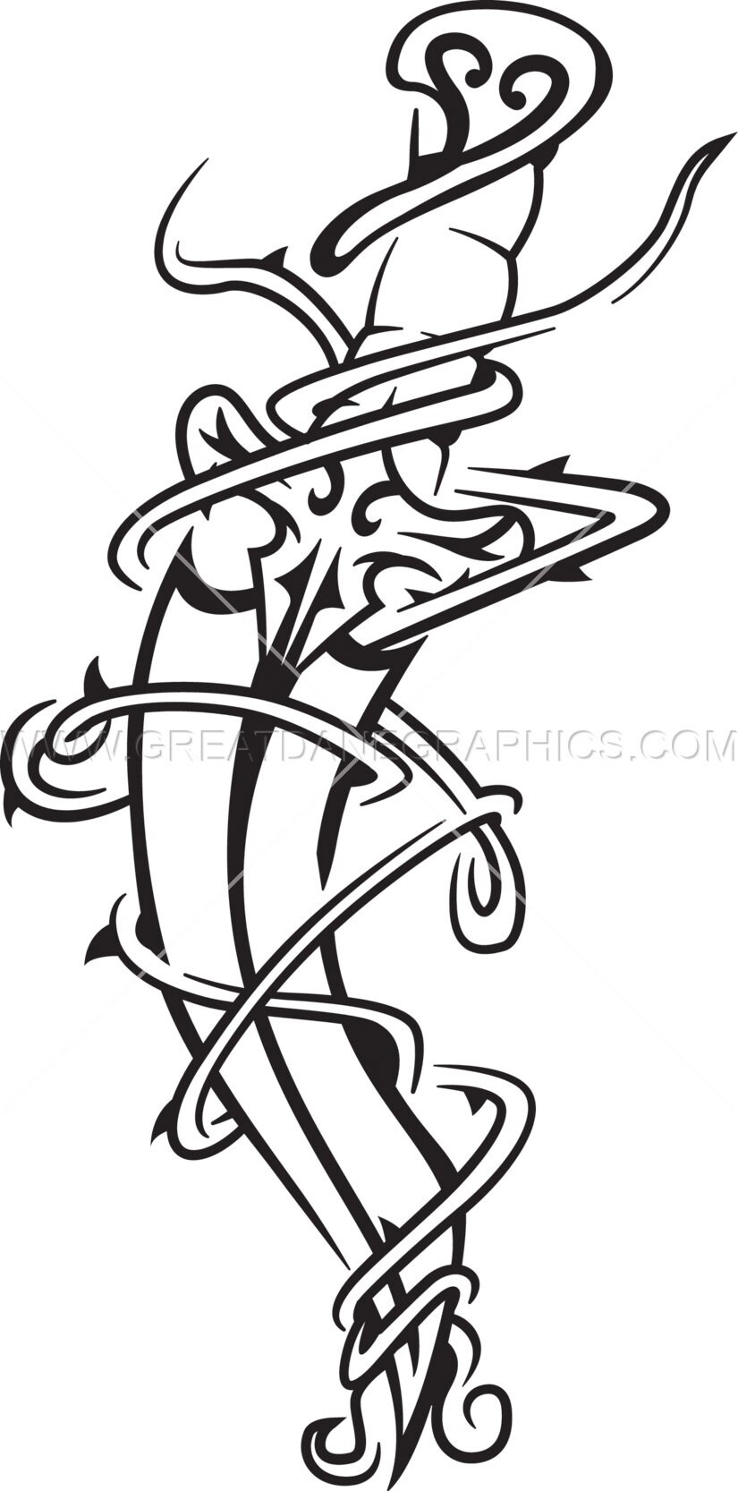 Tribal Dagger Design