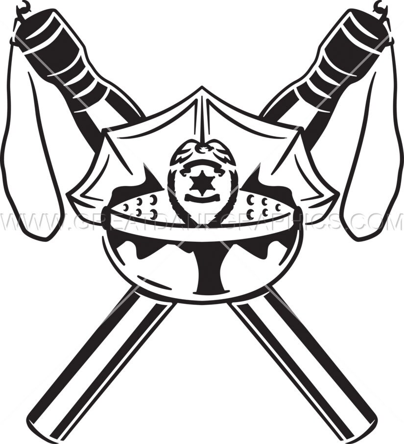 Talwar And Dhal Clipart