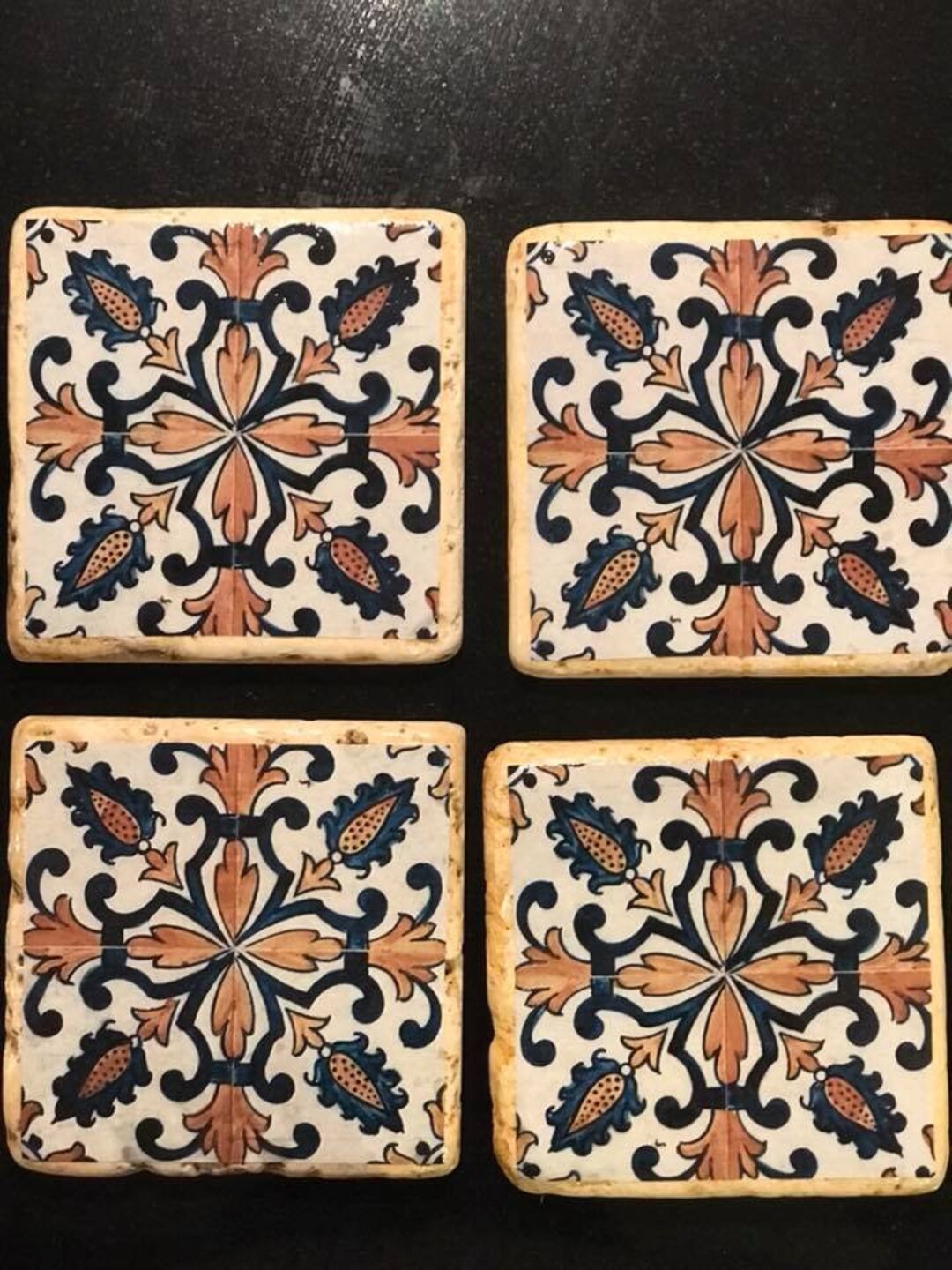 Set of 4 Handmade Moroccan Coasters - Etsy