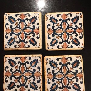 Set of 4 Handmade Moroccan Coasters - Etsy