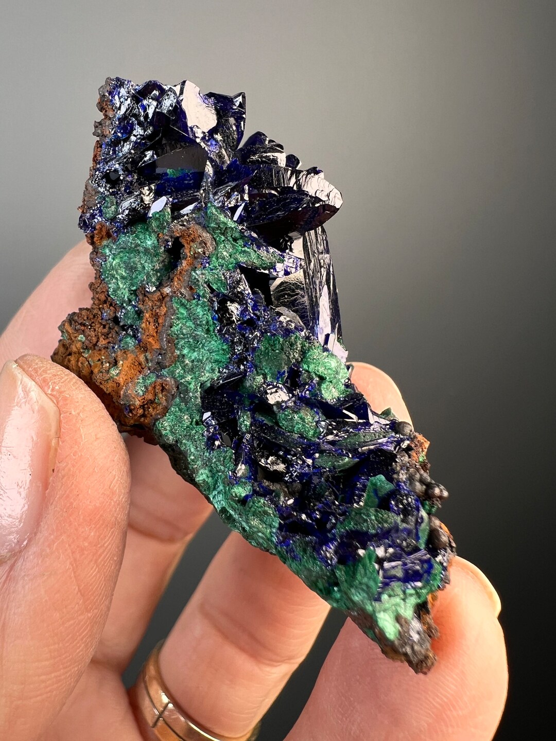Perfect ! Natural Azurite Crystal , Natural Blue Azurite Crystal With ...